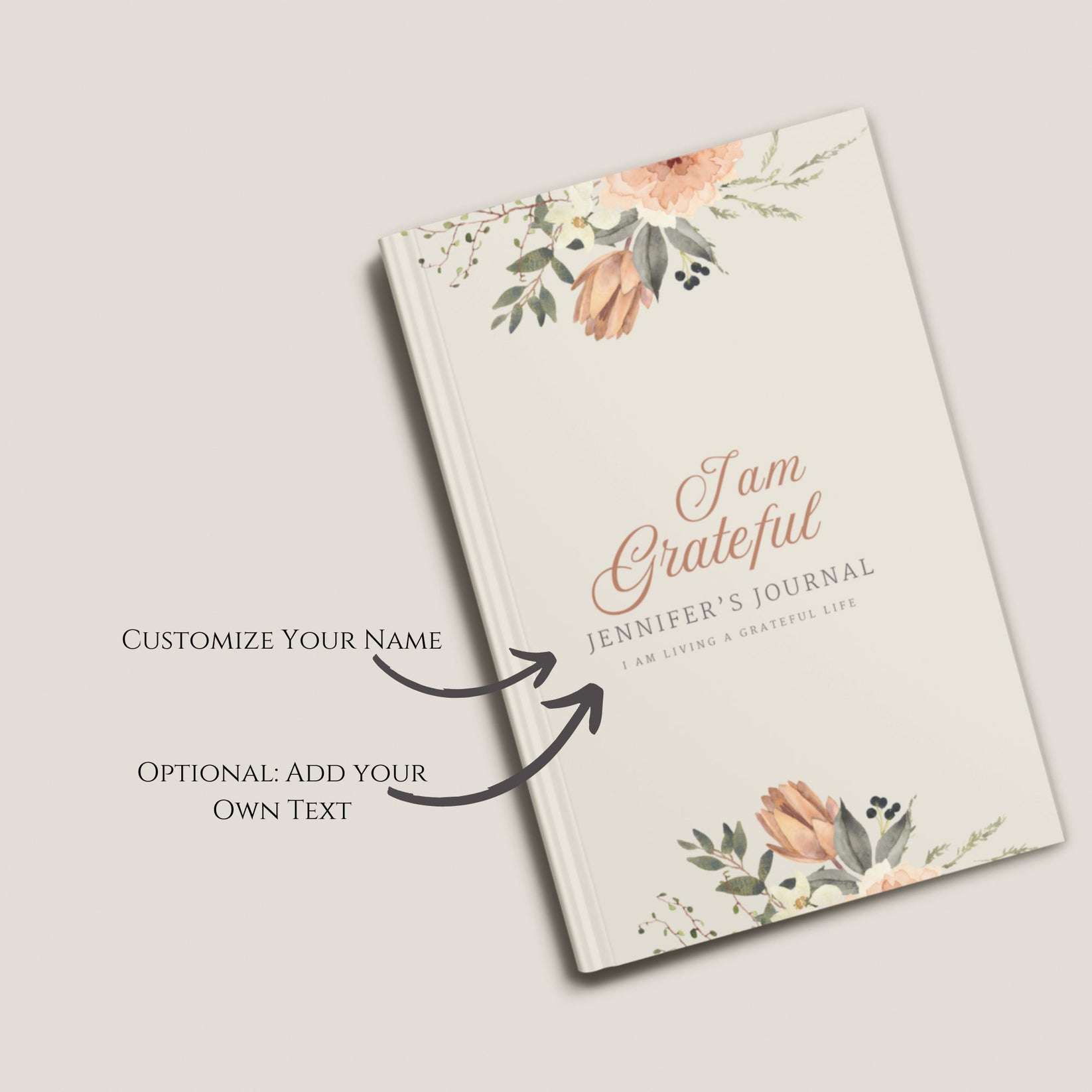 I Am Grateful - Custom Journal + 350 Gratitude Prompts – Luhvee Books