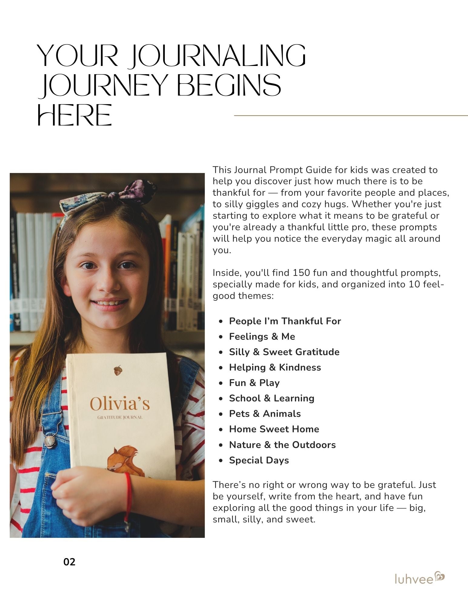 Personalized Kids Journal + 150 Kids Journal Prompts – Luhvee Books