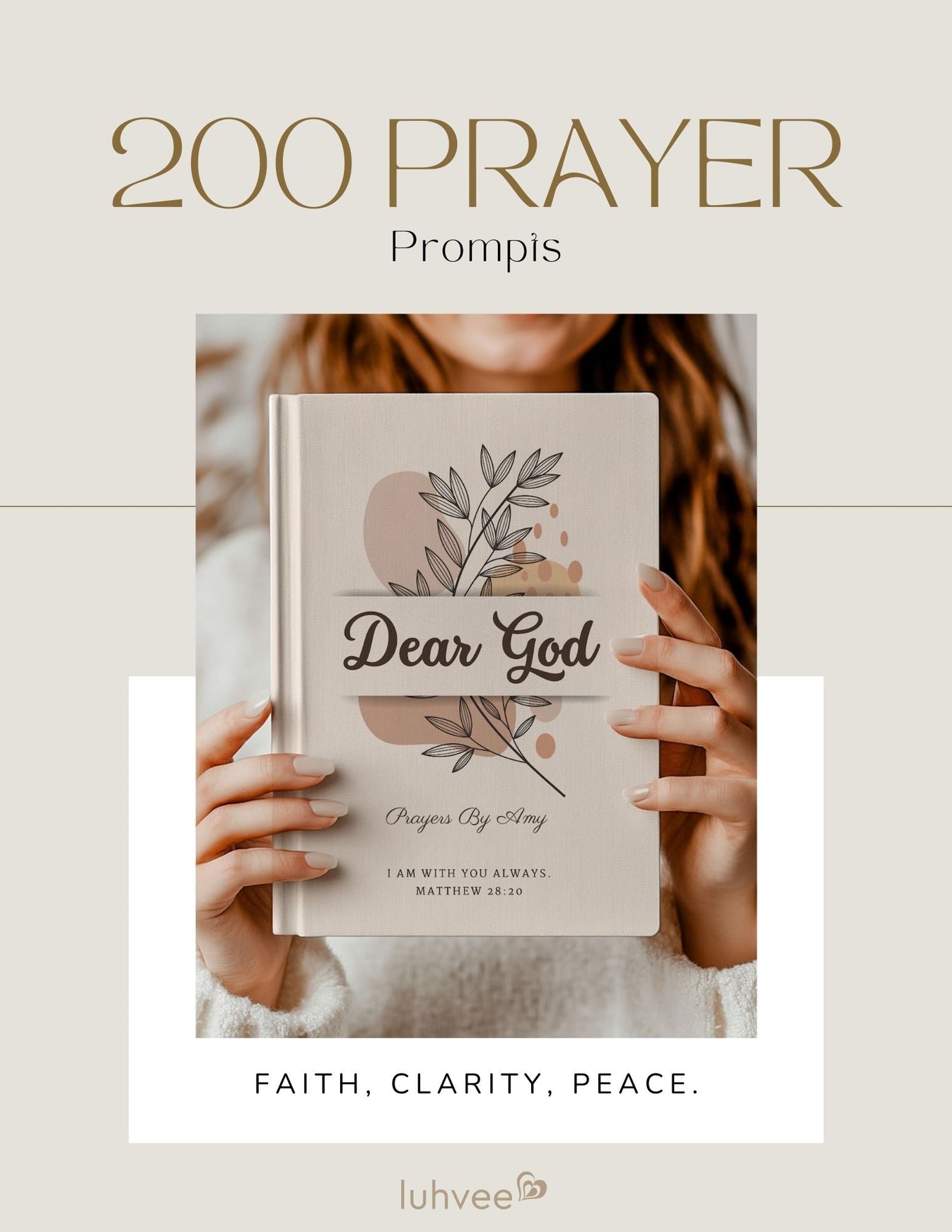 Dear God – A Personalized Prayer Journal – Luhvee Books
