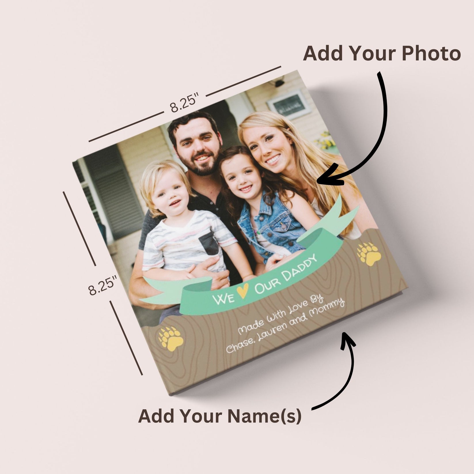 Personalized Book For Dad From Kids, I Love My Daddy Book – Luhvee Books